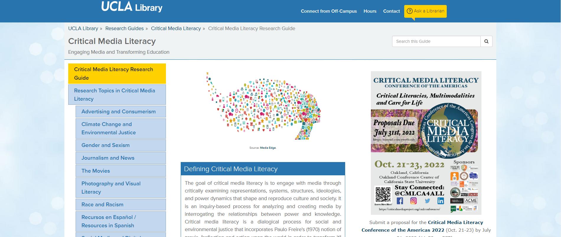 UCLA Library: Critical Media Literacy Research Guide - Media and ...