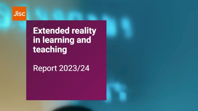New Jisc report on XR in Higher Education - Media and Learning Association