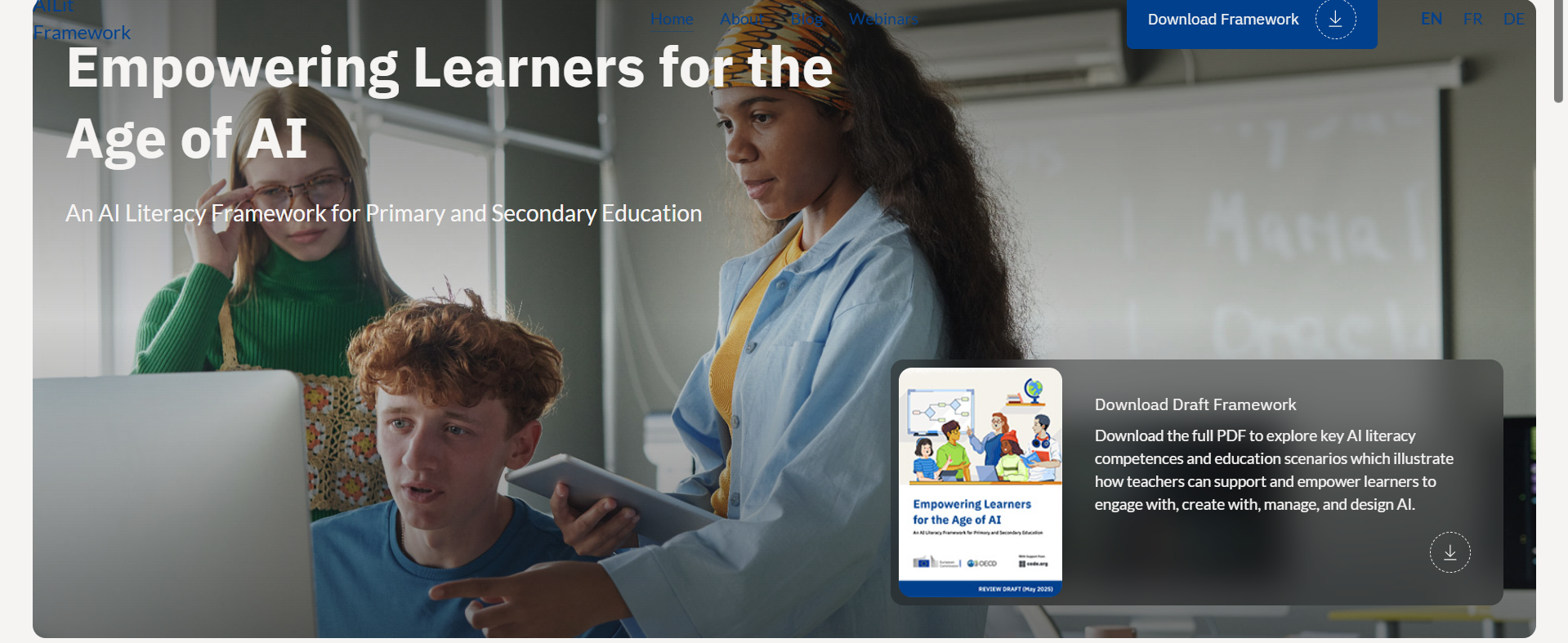 OECD and EC Launch AI Literacy Framework for Schools - Media and ...