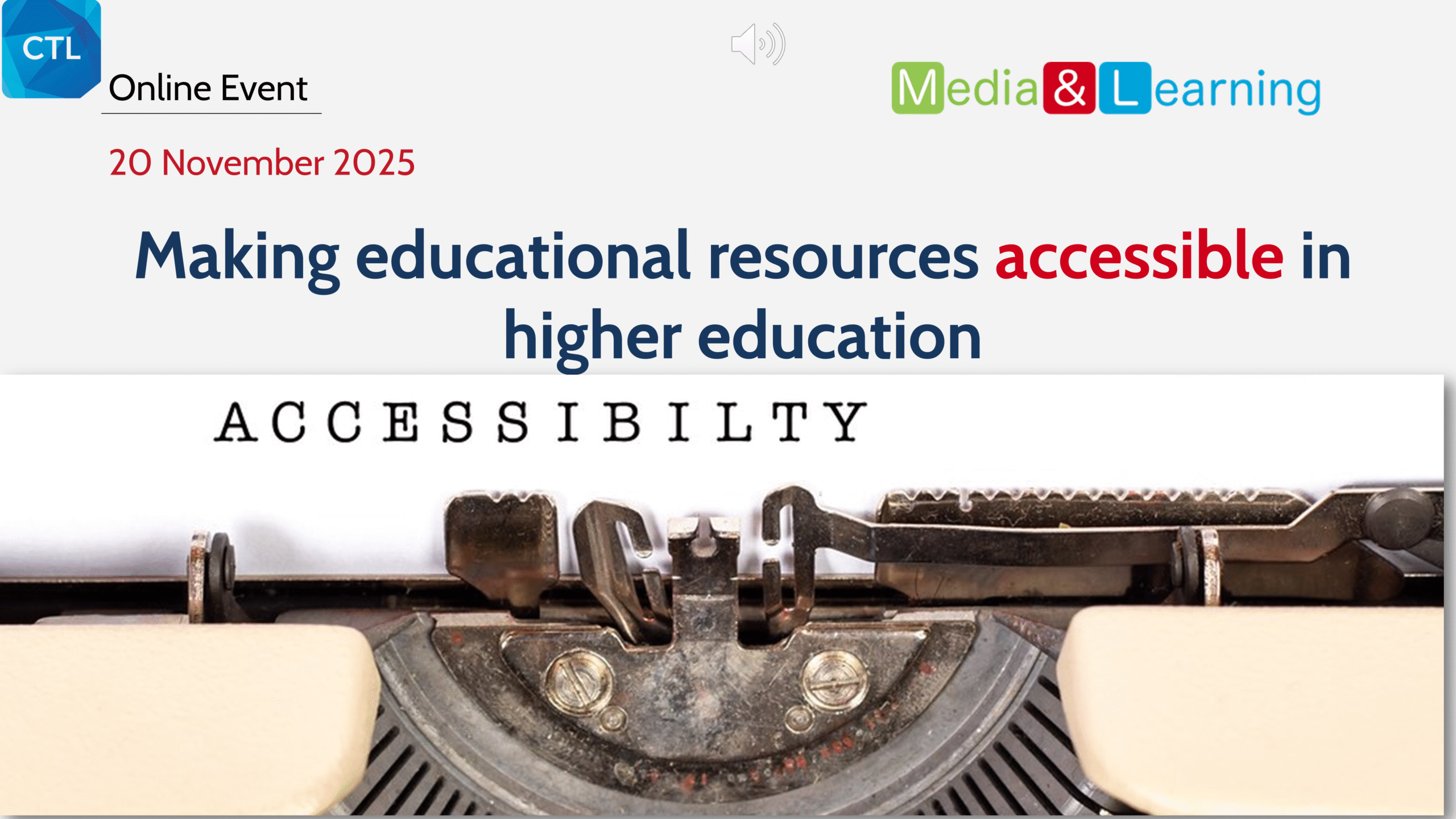 Making educational resources accessible in higher education - Media and ...